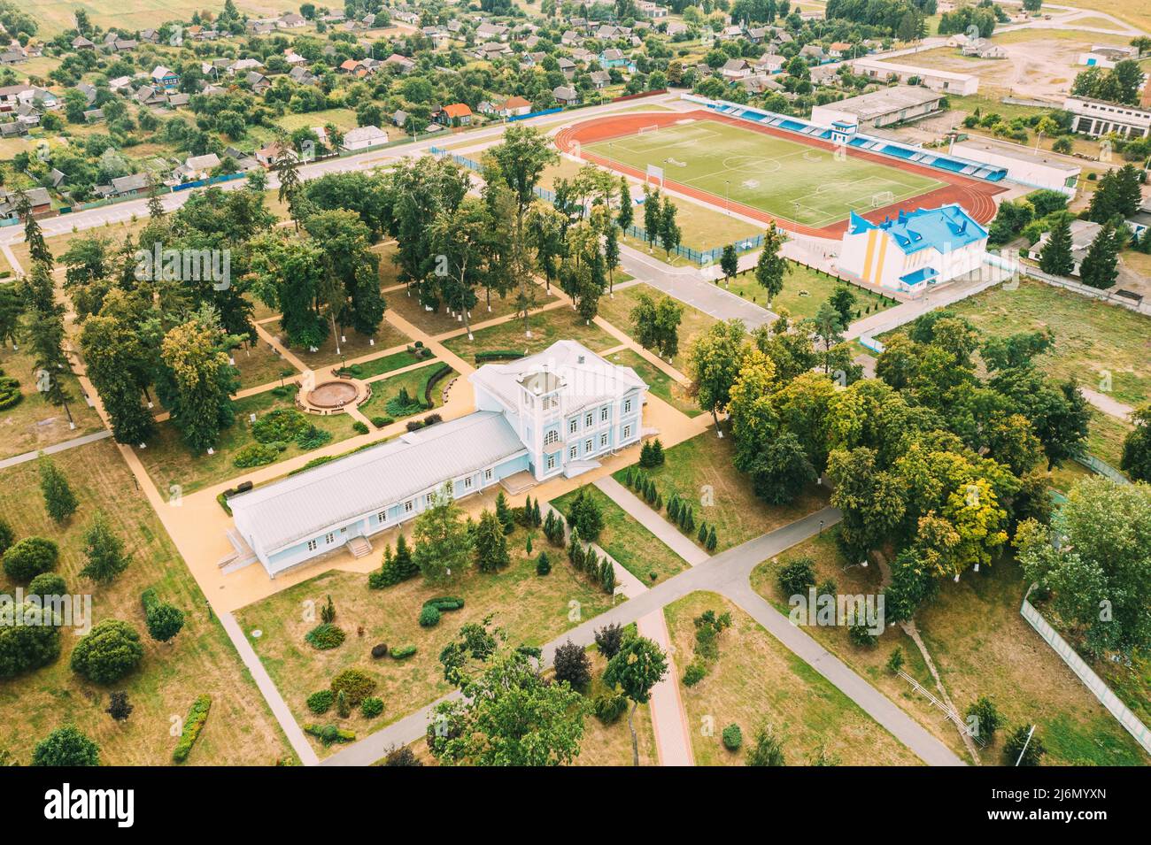 Aerial view manor park hi-res stock photography and images - Alamy