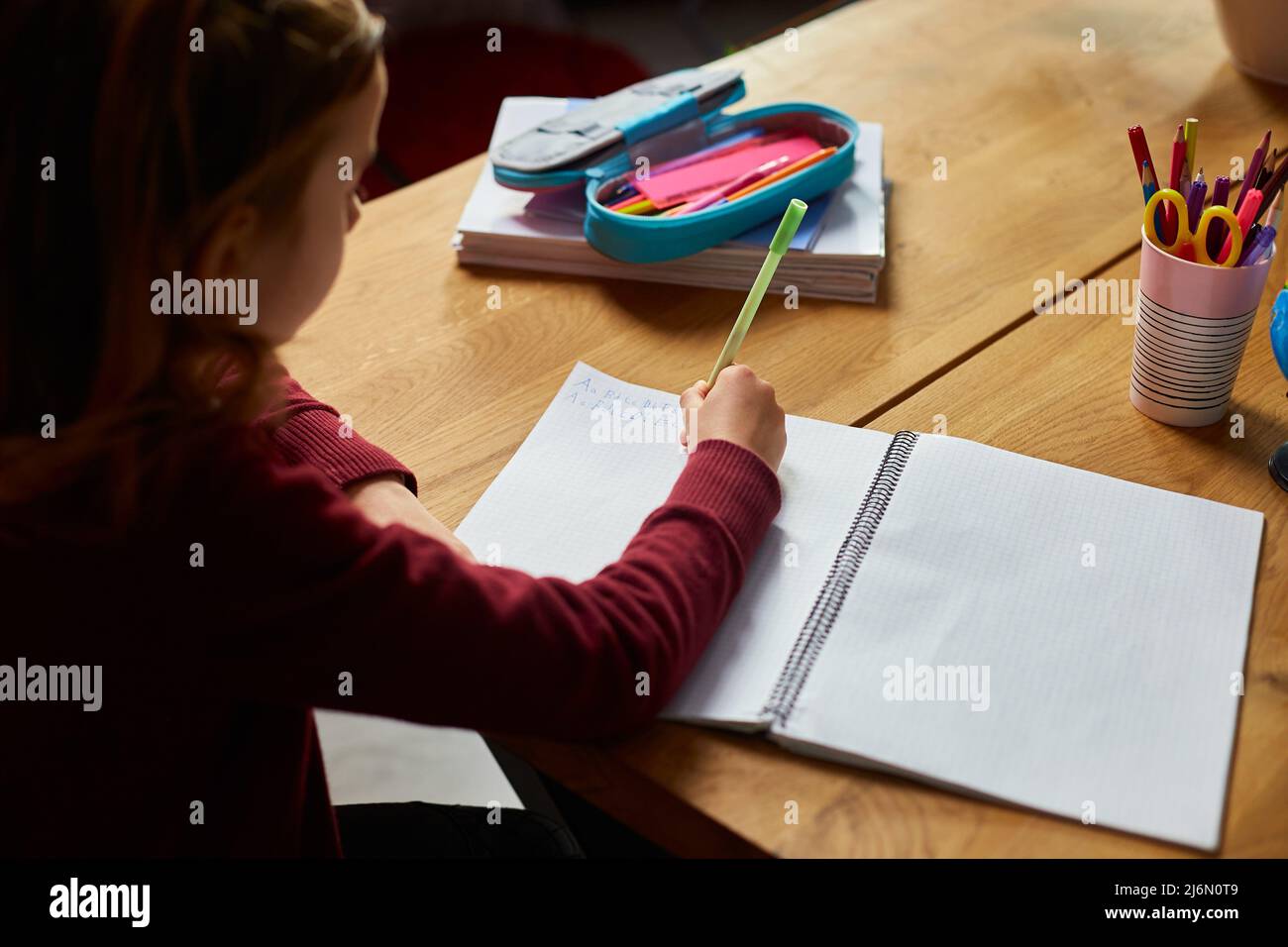 Girl handwriting hi-res stock photography and images - Alamy