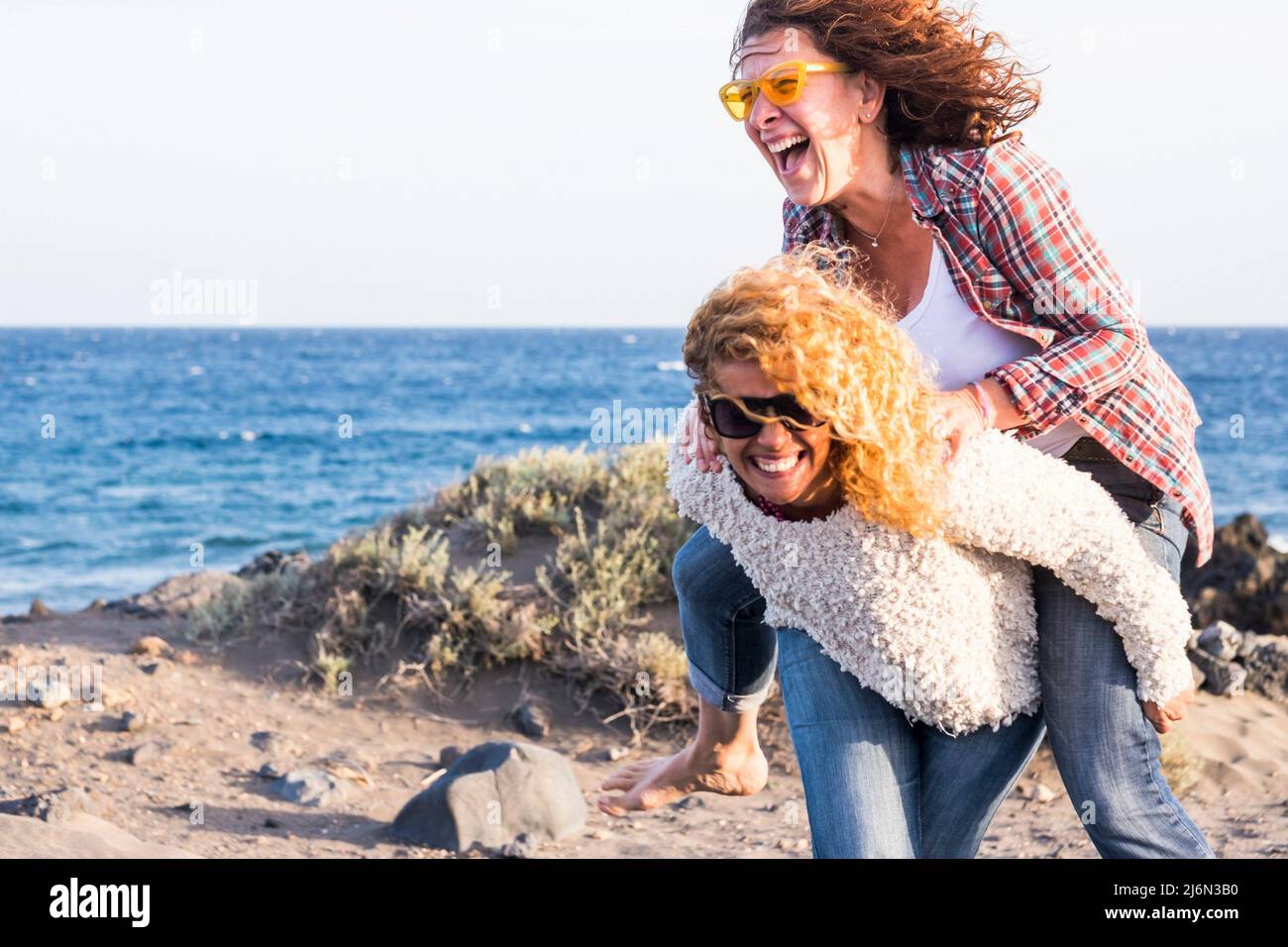 Beautiful mature woman having fun hi-res stock photography and images ...