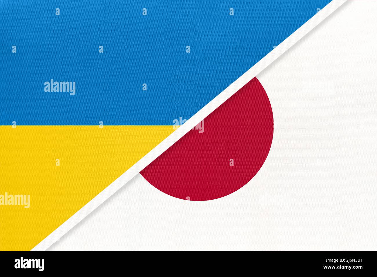 Ukraine and Japan, symbol of country. Ukrainian vs Japanese national ...