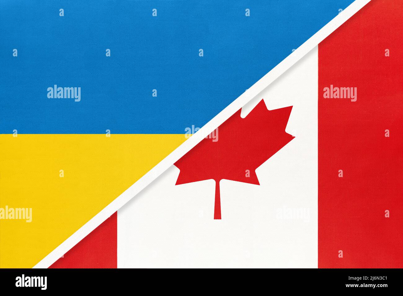 Ukrainian canadian friendship flag hi-res stock photography and images ...