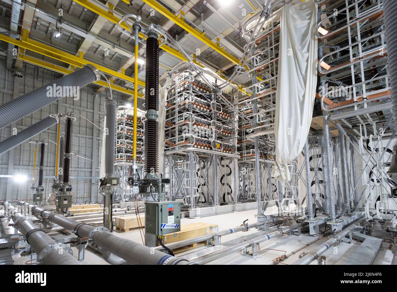 PRODUCTION - 25 April 2022, Spain, Cadiz: View of the converter room of ...