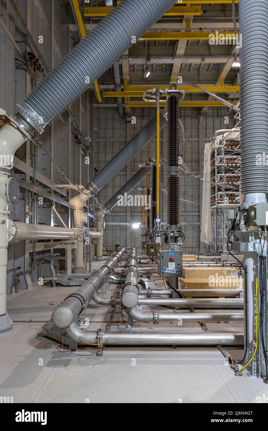 PRODUCTION - 25 April 2022, Spain, Cadiz: View of the converter room of ...