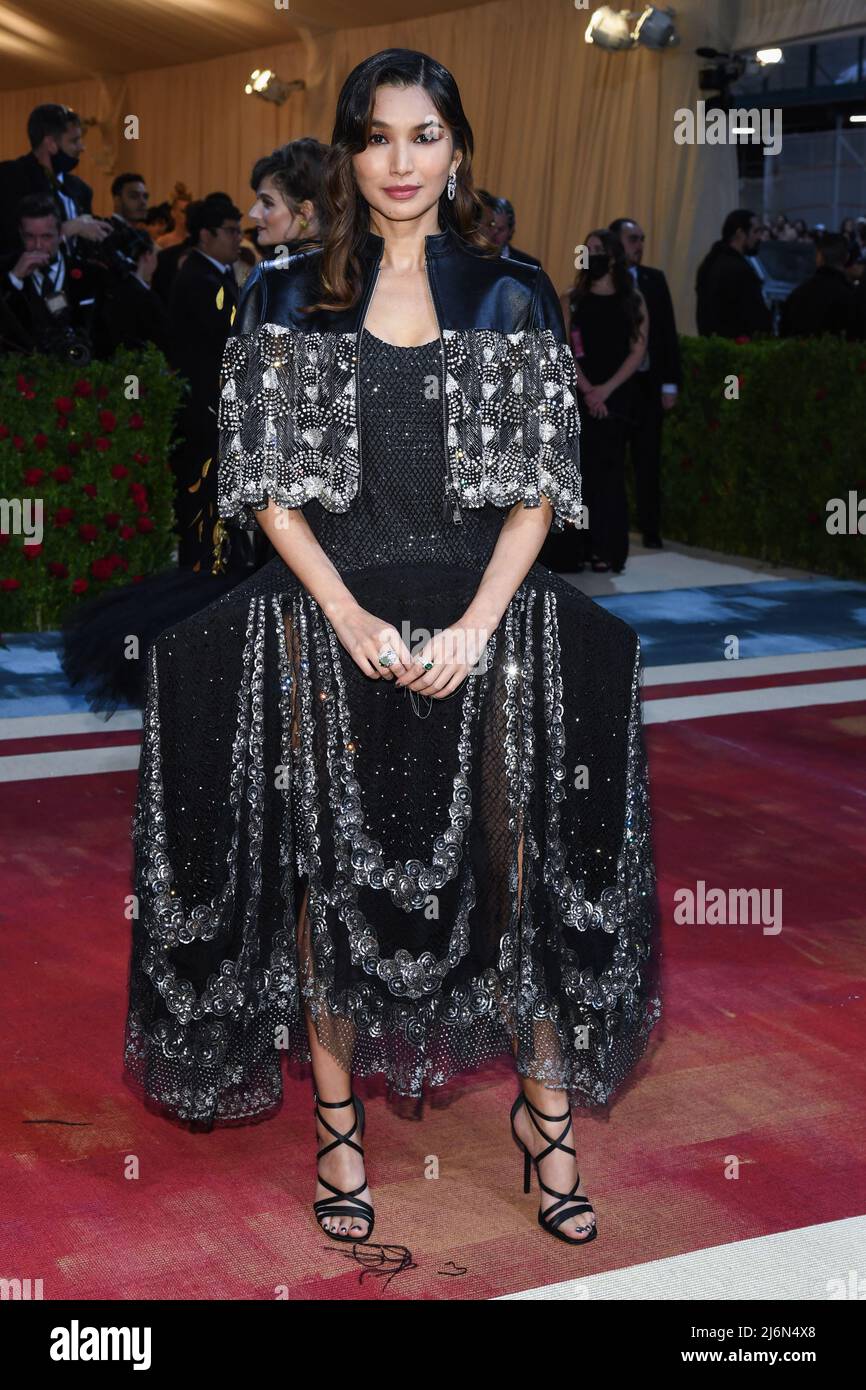 Gemma Chan walking on the red carpet at the 2022 Metropolitan Museum of ...