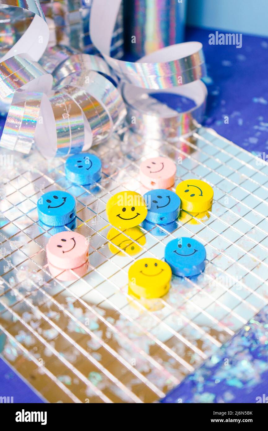 Conceptual image about the positive mood effects in happiness at a ...