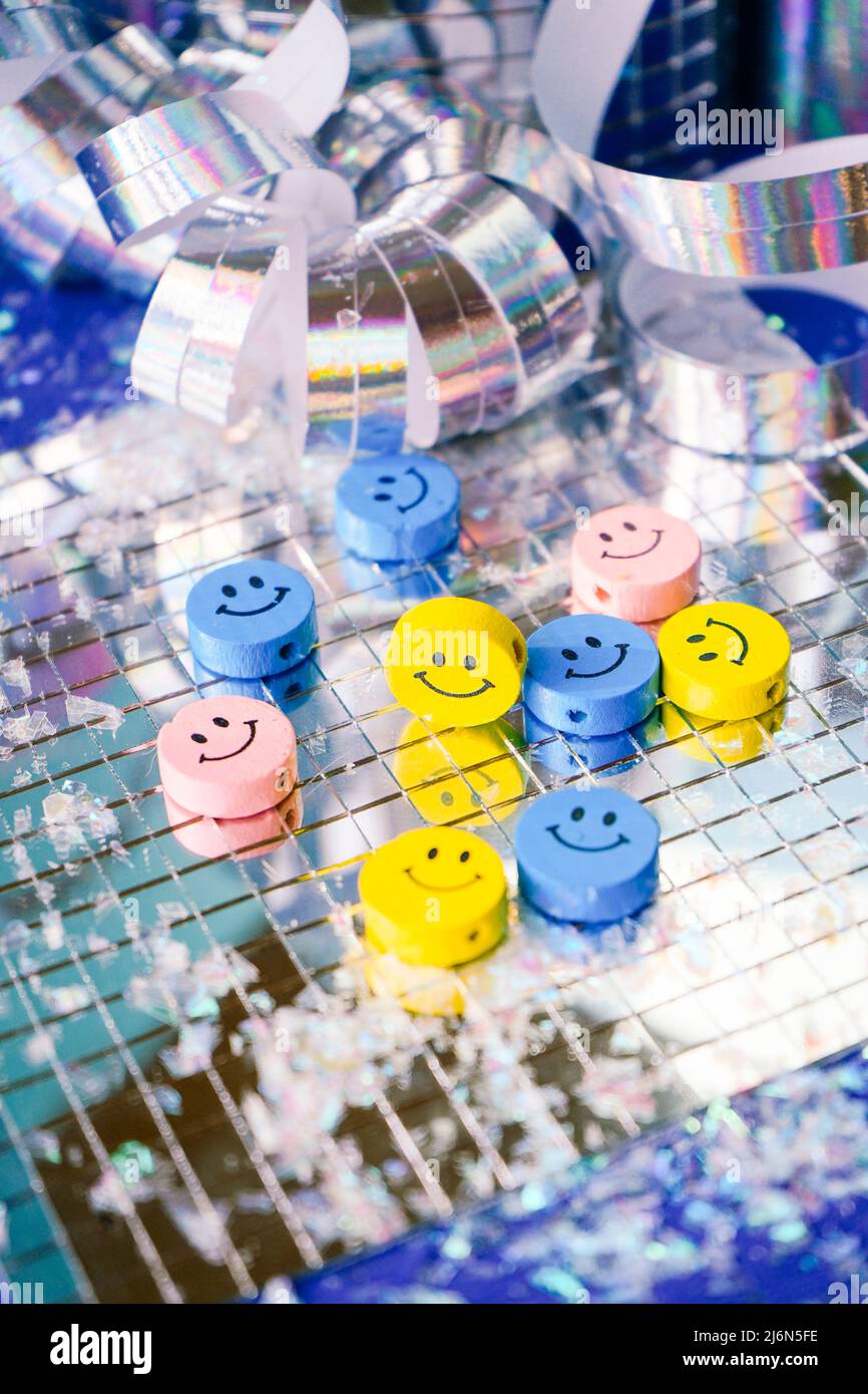 Conceptual image about the positive mood effects in happiness at a ...