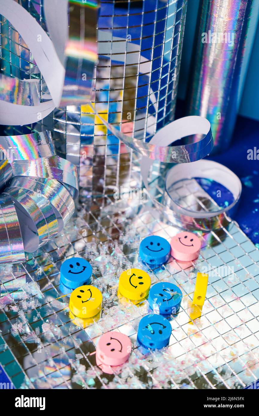 Conceptual image about the positive mood effects in happiness at a ...