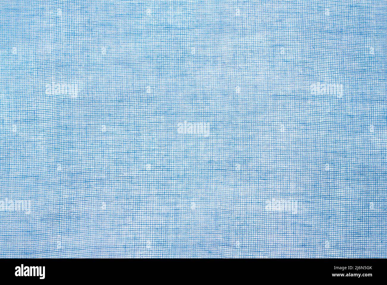 Blue color mesh fabric textured background, canvas, top view ...
