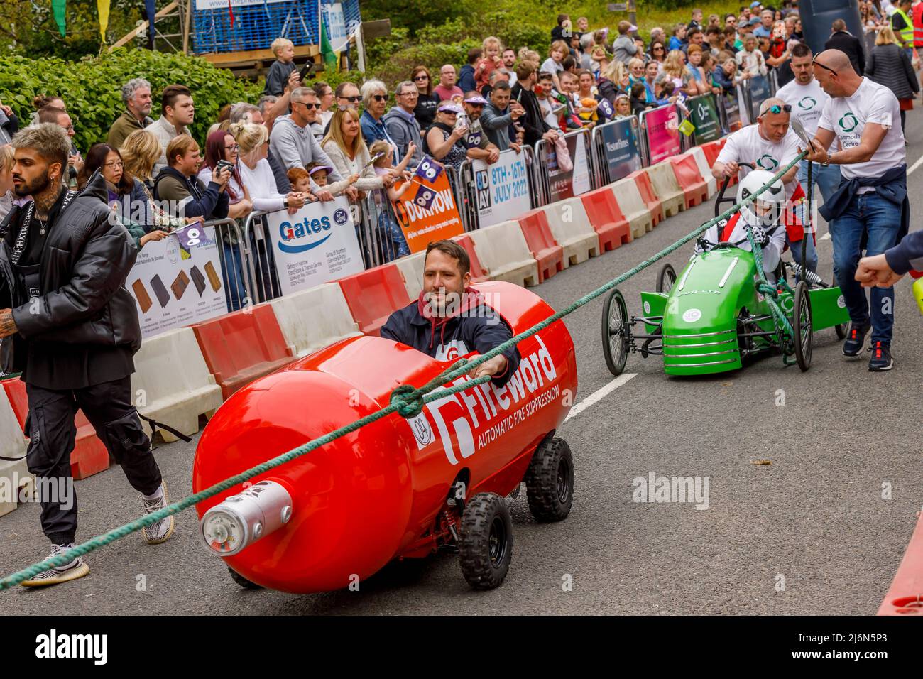 Great Dunmow Soap Box Race 2022 Stock Photo - Alamy