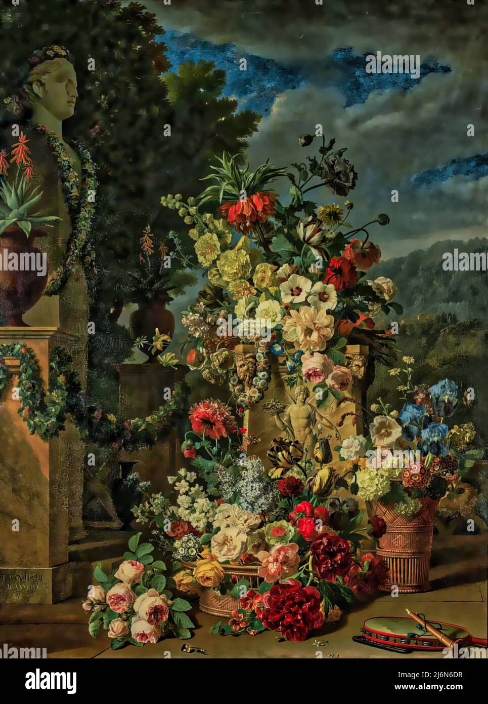 Beautiful flower painting hi-res stock photography and images - Alamy