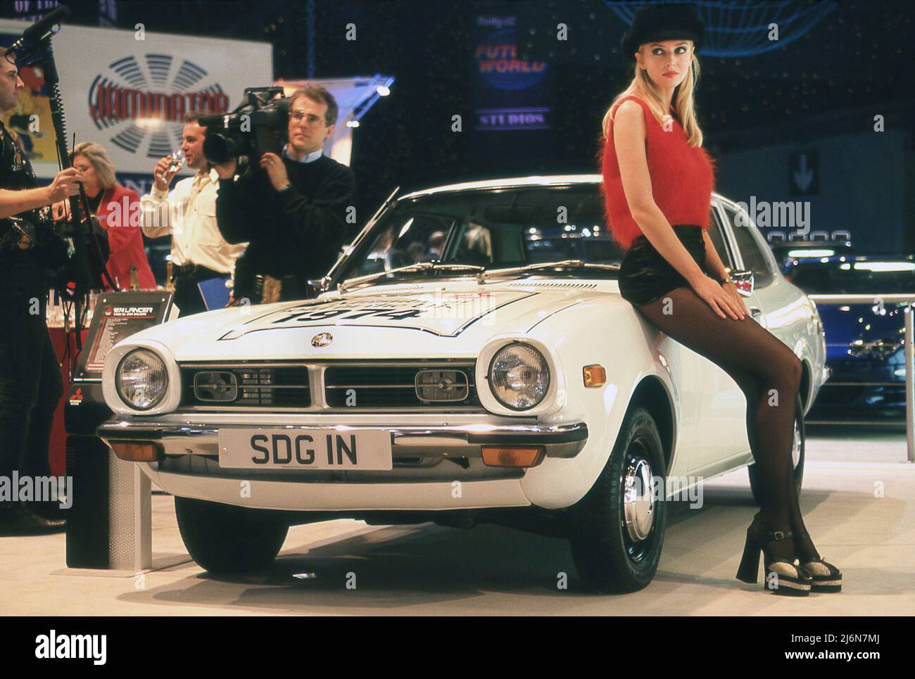 Girl models at motorshow hi-res stock photography and images - Alamy