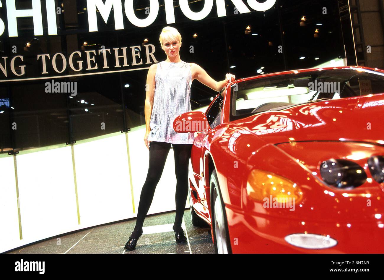 Girl models at motorshow hi-res stock photography and images - Alamy