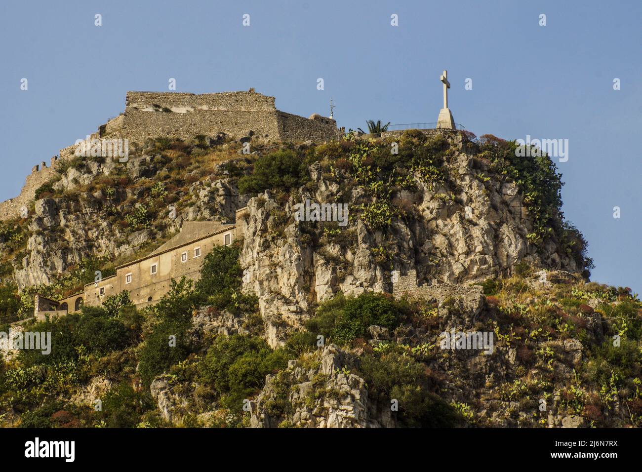 Saracen castle above taormina hi-res stock photography and images - Alamy