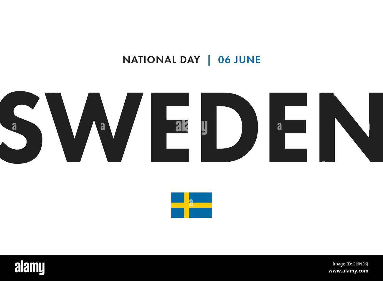 Sweden National Day. Happy Independence day of Sweden flag background illustration Stock Photo ...