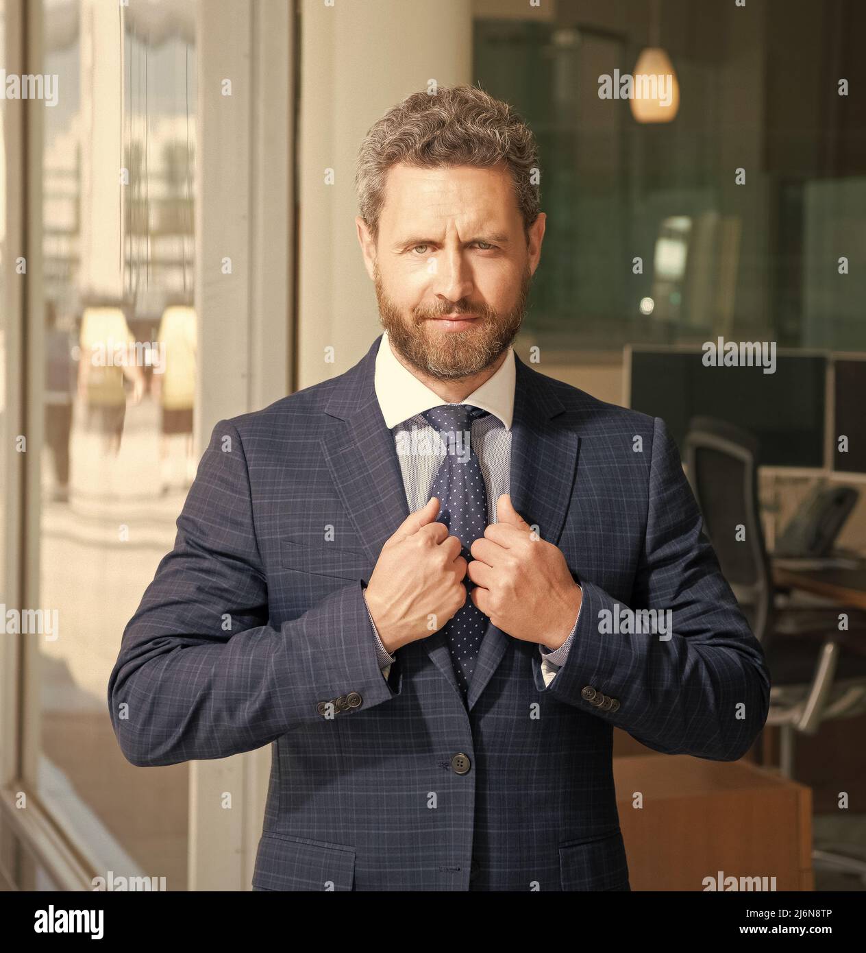 entrepreneur. male formal fashion. professional unshaven ceo. confident ...