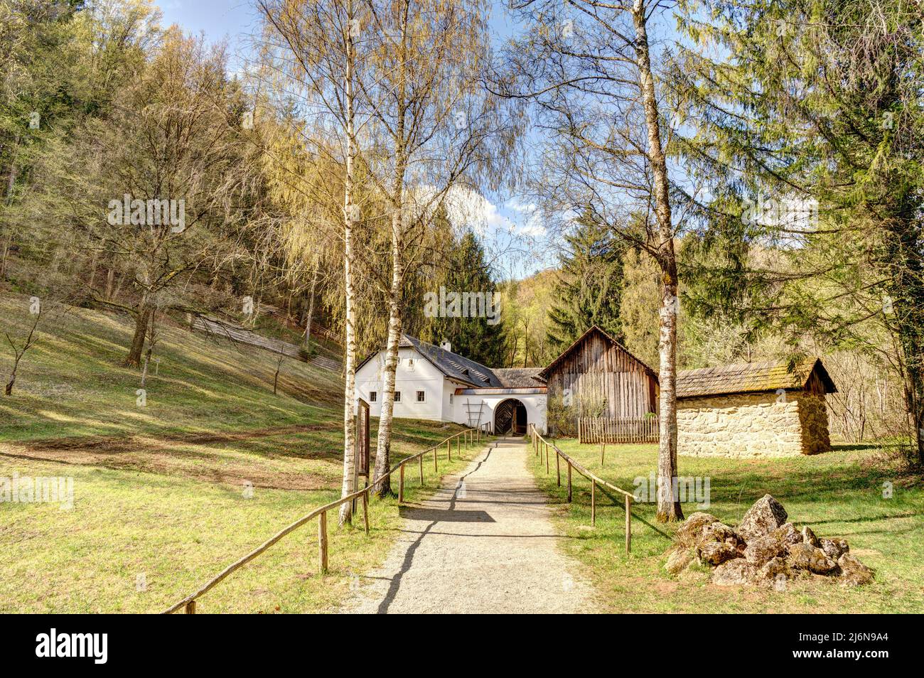 Traditional Austrian house, HDR Image Stock Photo - Alamy