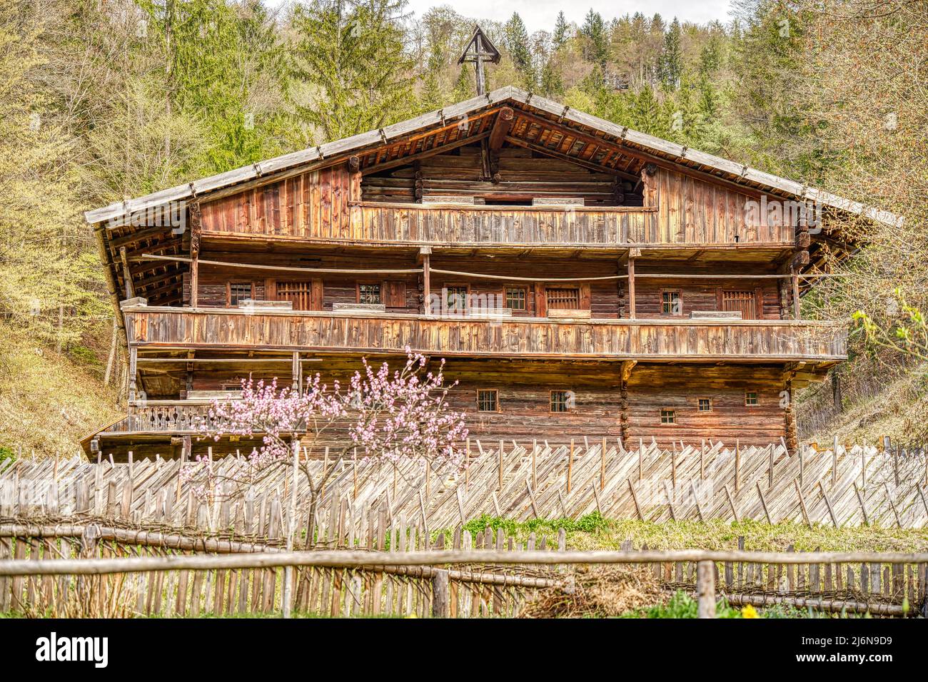 Traditional Austrian house, HDR Image Stock Photo - Alamy