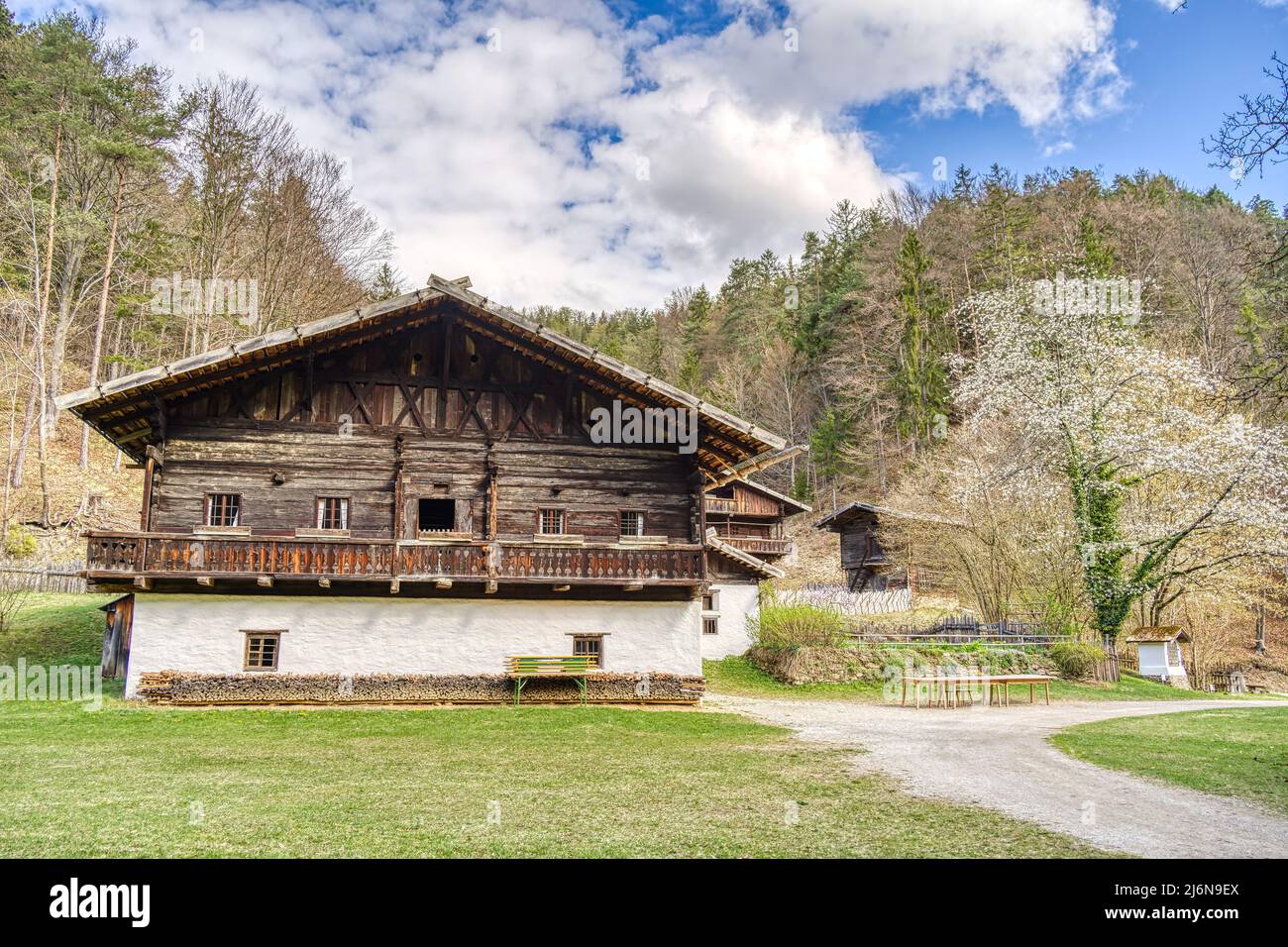 Traditional Austrian house, HDR Image Stock Photo - Alamy