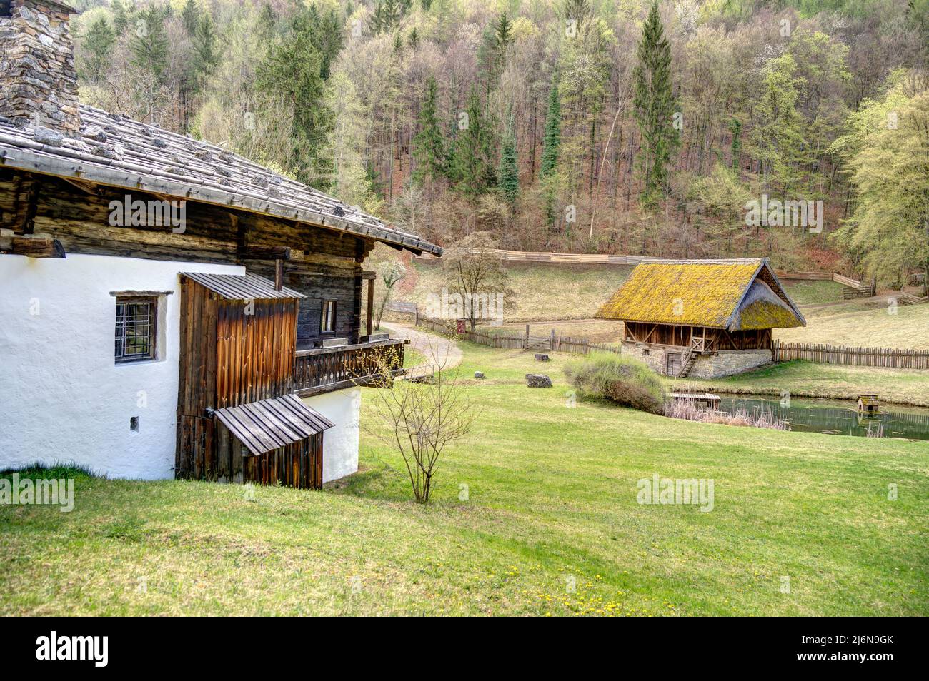 Traditional Austrian house, HDR Image Stock Photo - Alamy