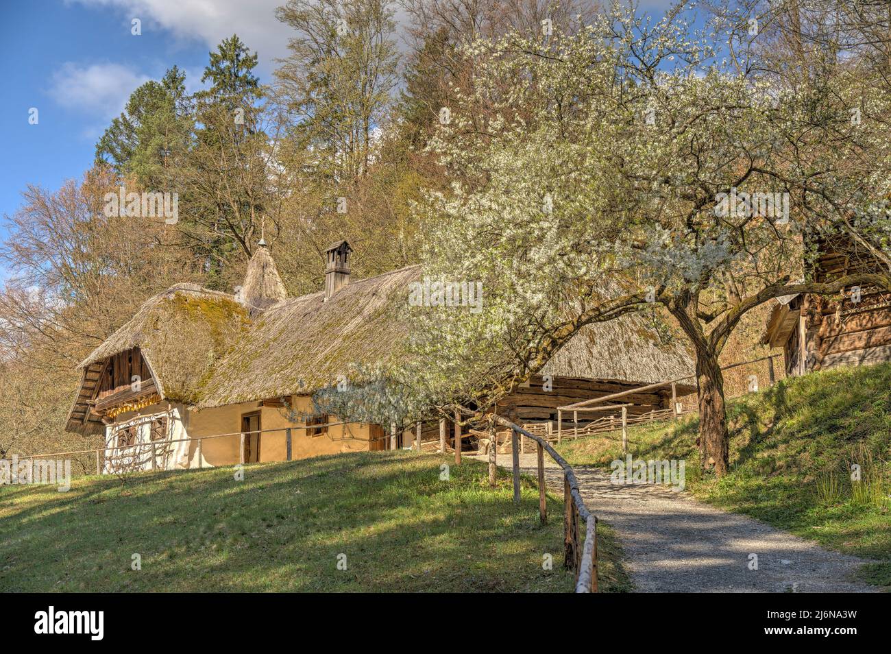 Traditional Austrian house, HDR Image Stock Photo - Alamy