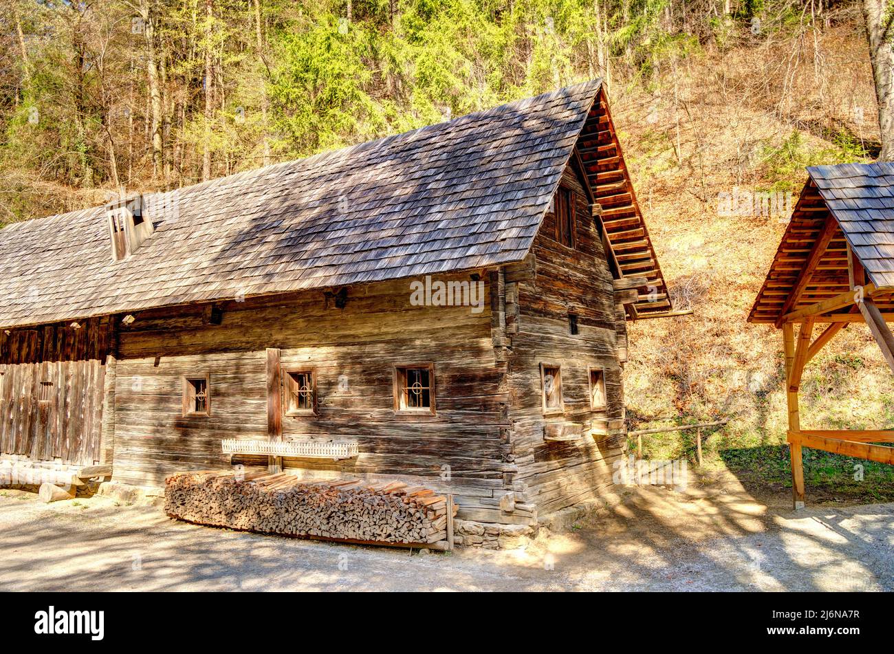 Traditional Austrian house, HDR Image Stock Photo - Alamy
