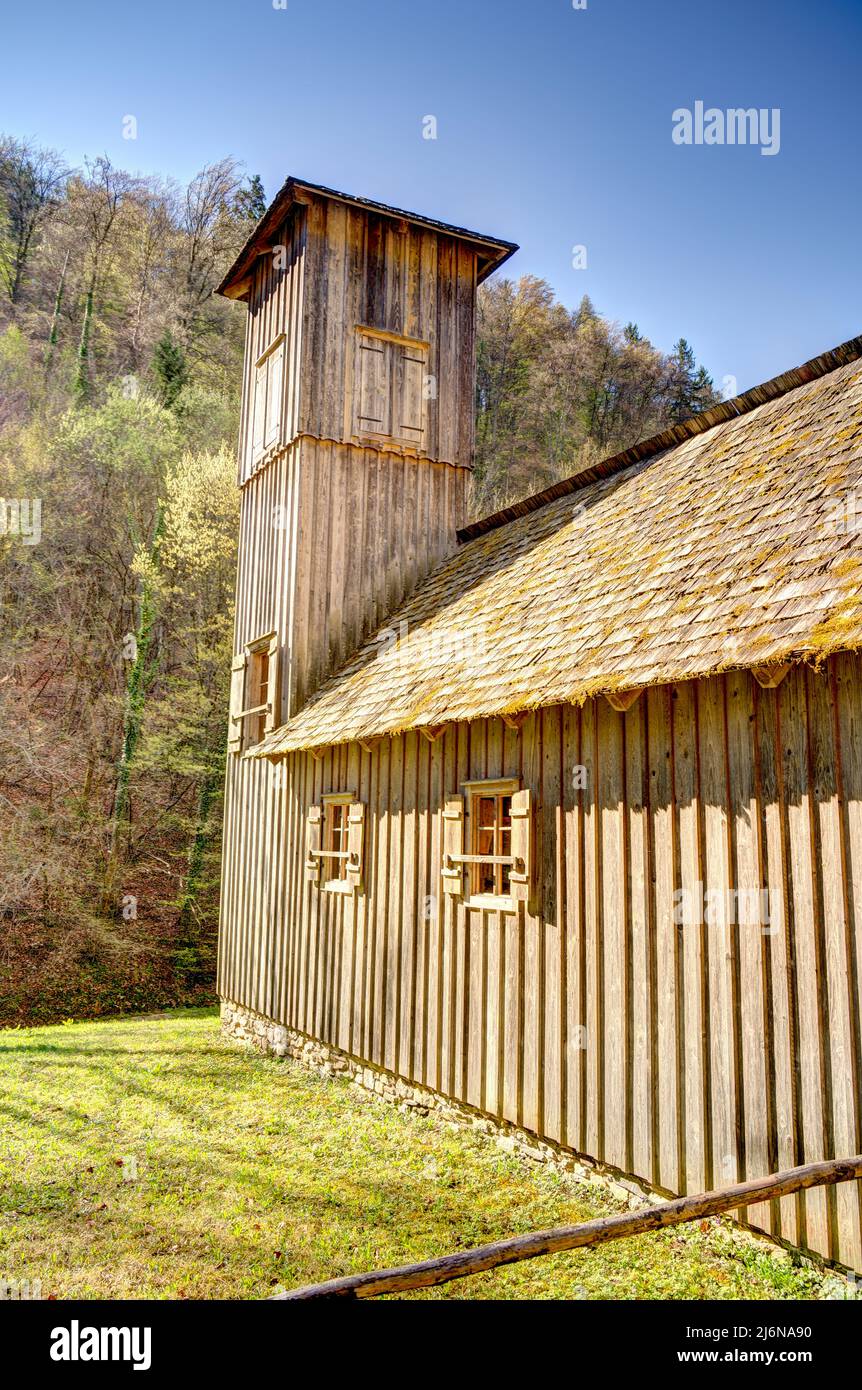 Traditional Austrian house, HDR Image Stock Photo - Alamy
