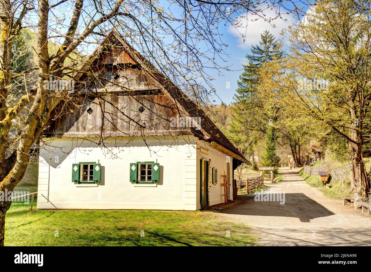 Traditional Austrian house, HDR Image Stock Photo - Alamy
