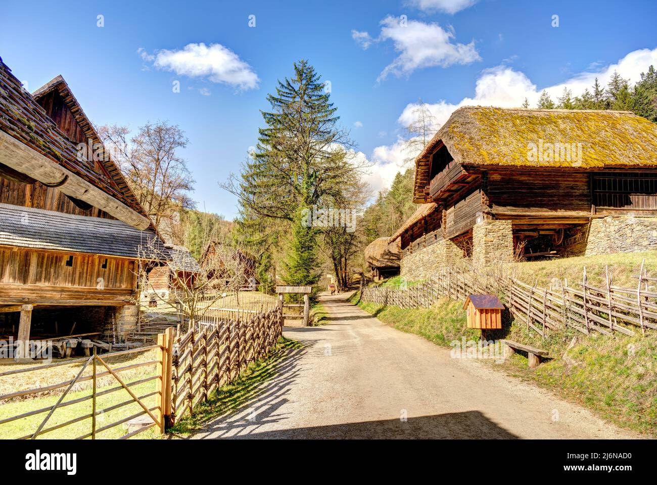 Austrian wooden house hi-res stock photography and images - Alamy