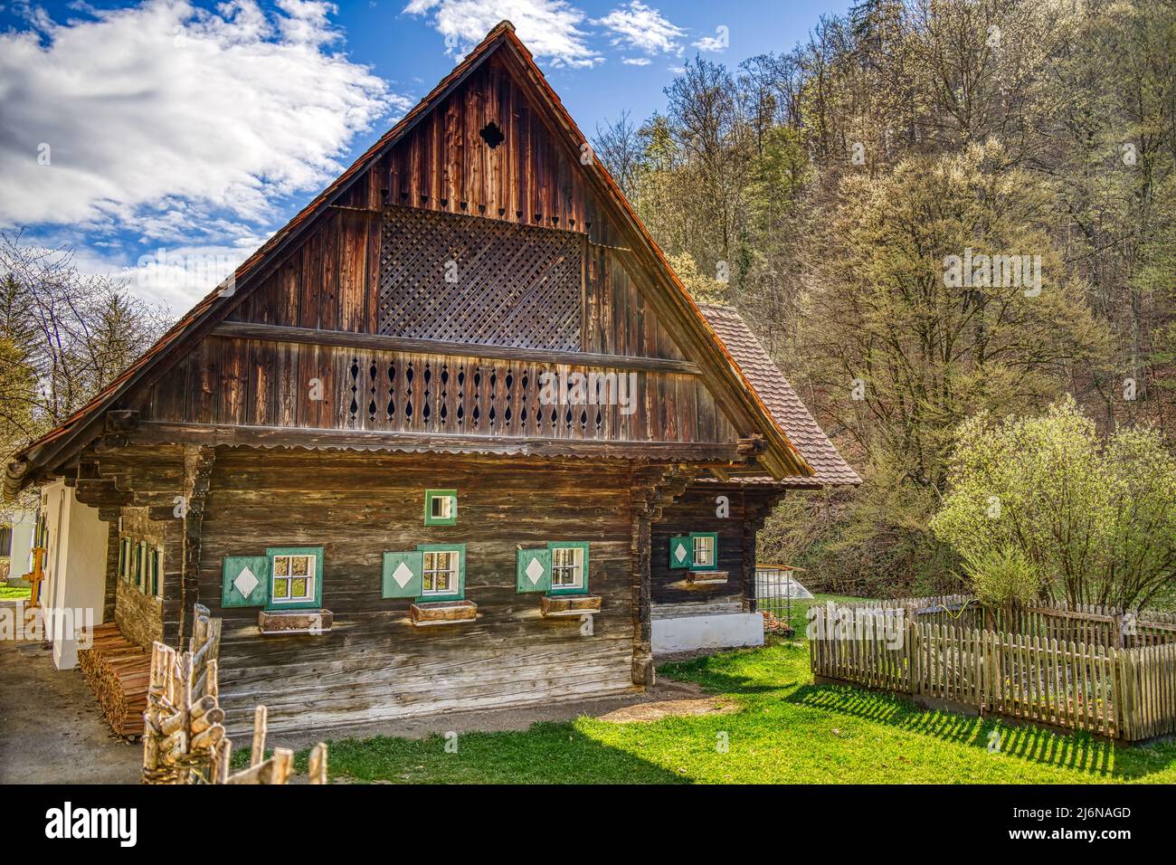 Traditional Austrian house, HDR Image Stock Photo - Alamy