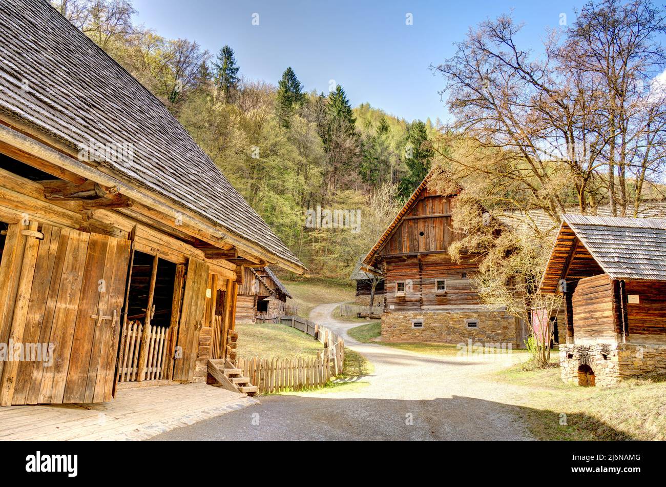 Traditional Austrian house, HDR Image Stock Photo - Alamy