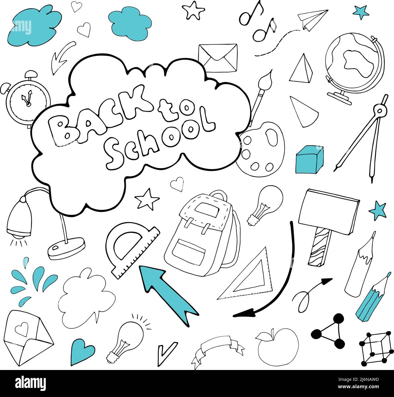 Backpack collection Stock Vector Images - Alamy
