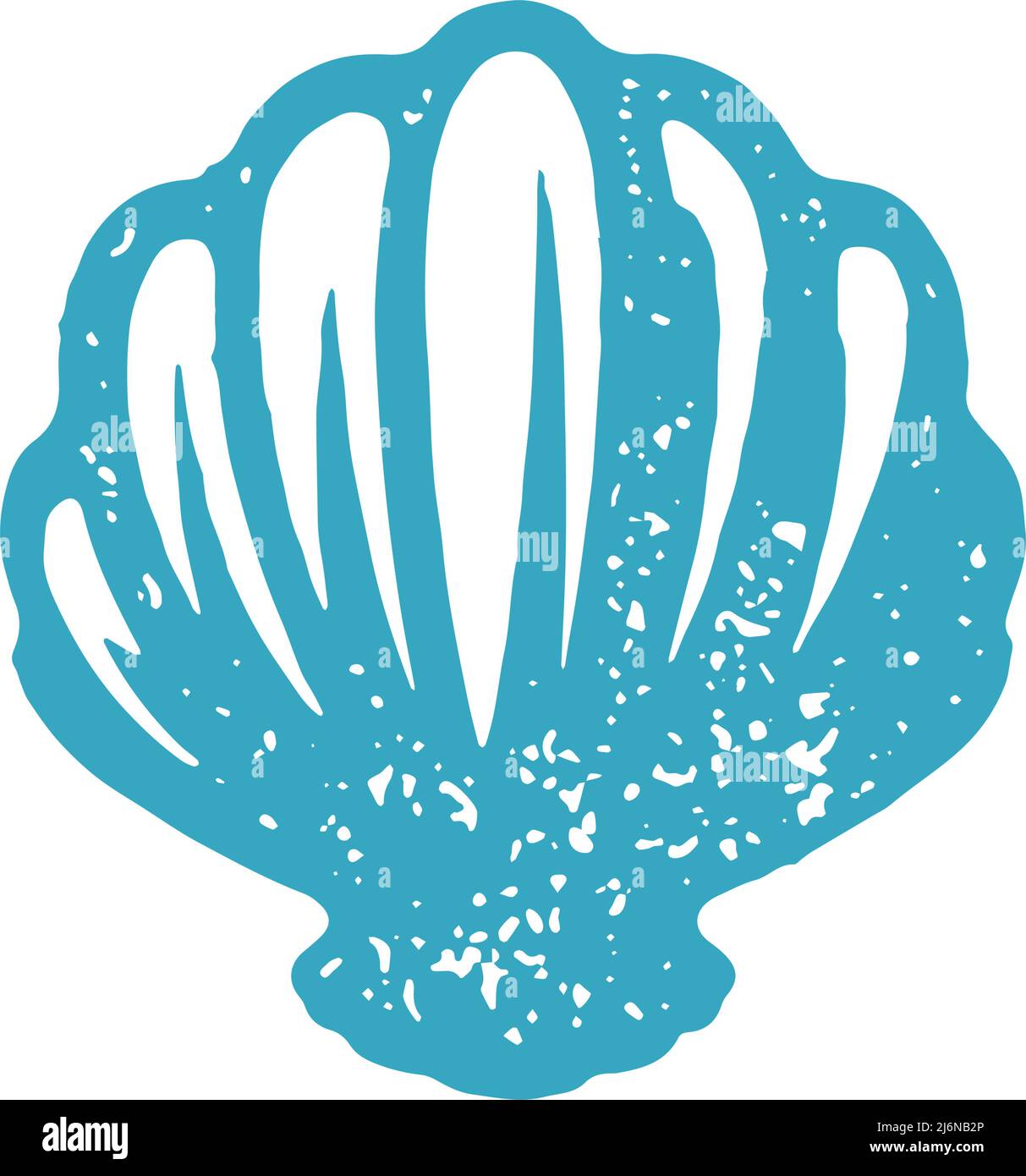 Blue decorative seashell ornamental mussel closed armor with natural ...