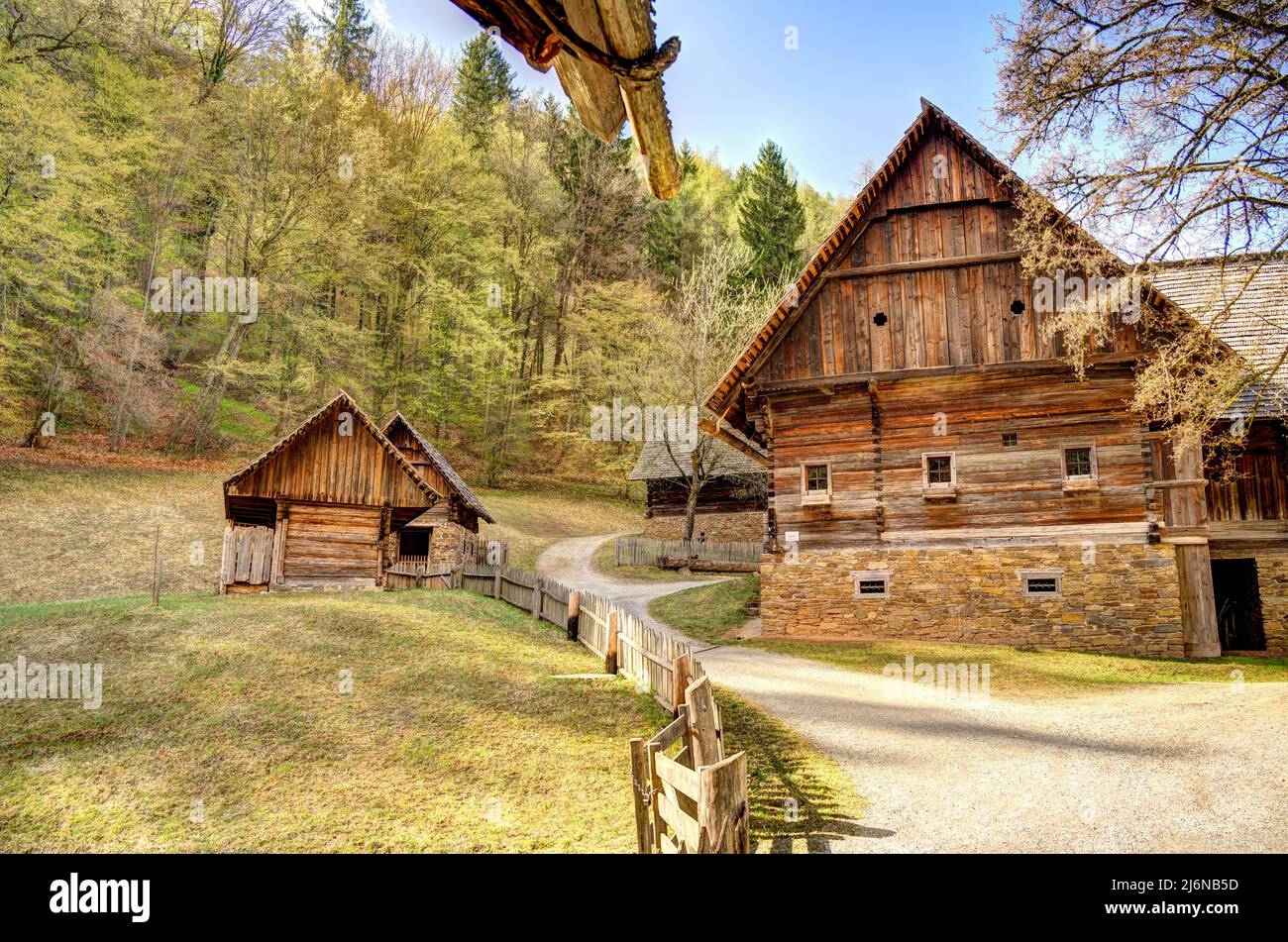 Traditional Austrian house, HDR Image Stock Photo - Alamy