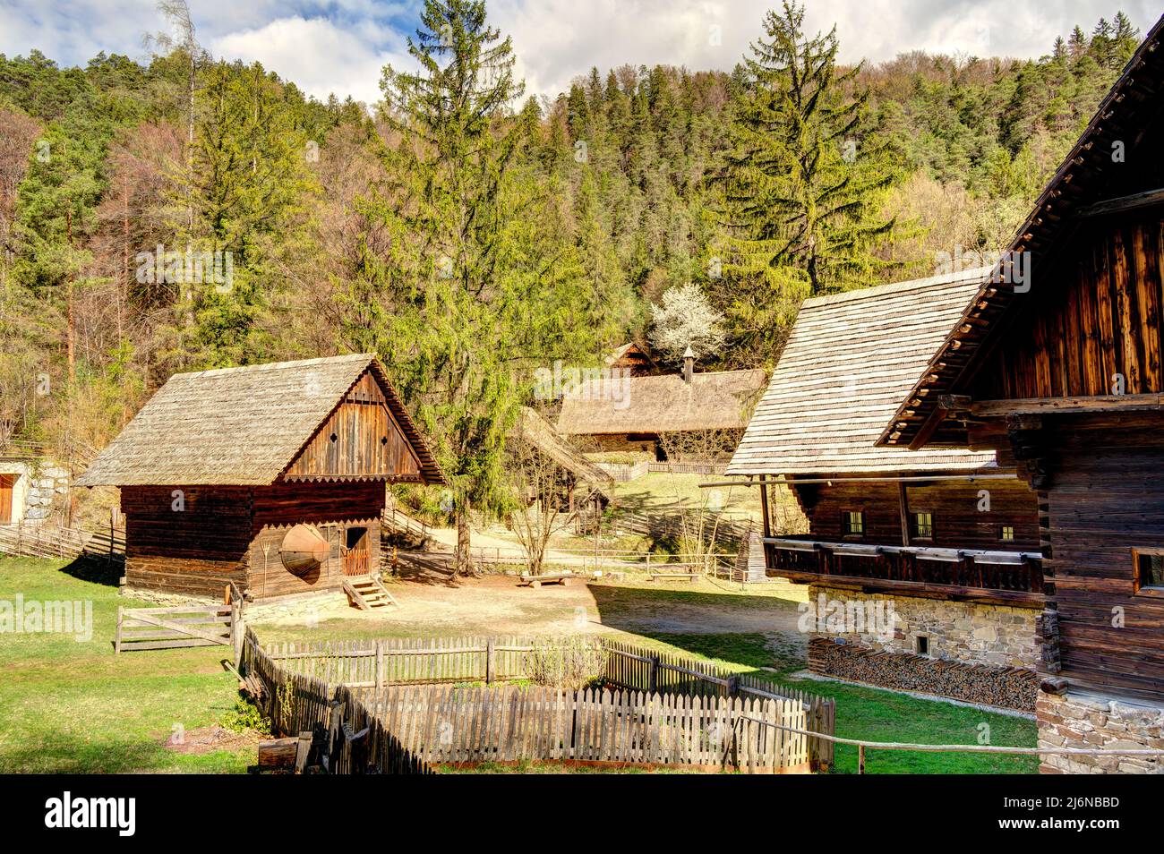 Traditional Austrian house, HDR Image Stock Photo - Alamy