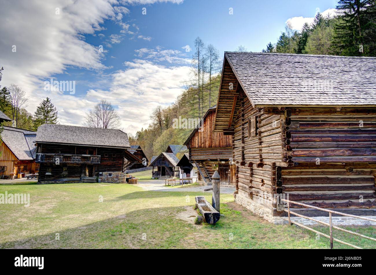 Traditional Austrian house, HDR Image Stock Photo - Alamy
