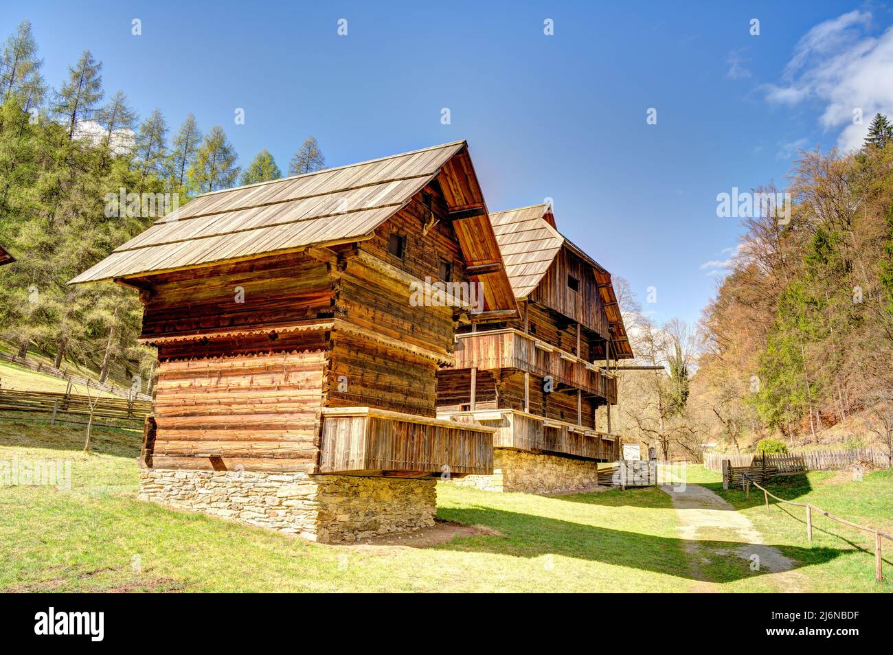 Traditional Austrian house, HDR Image Stock Photo - Alamy