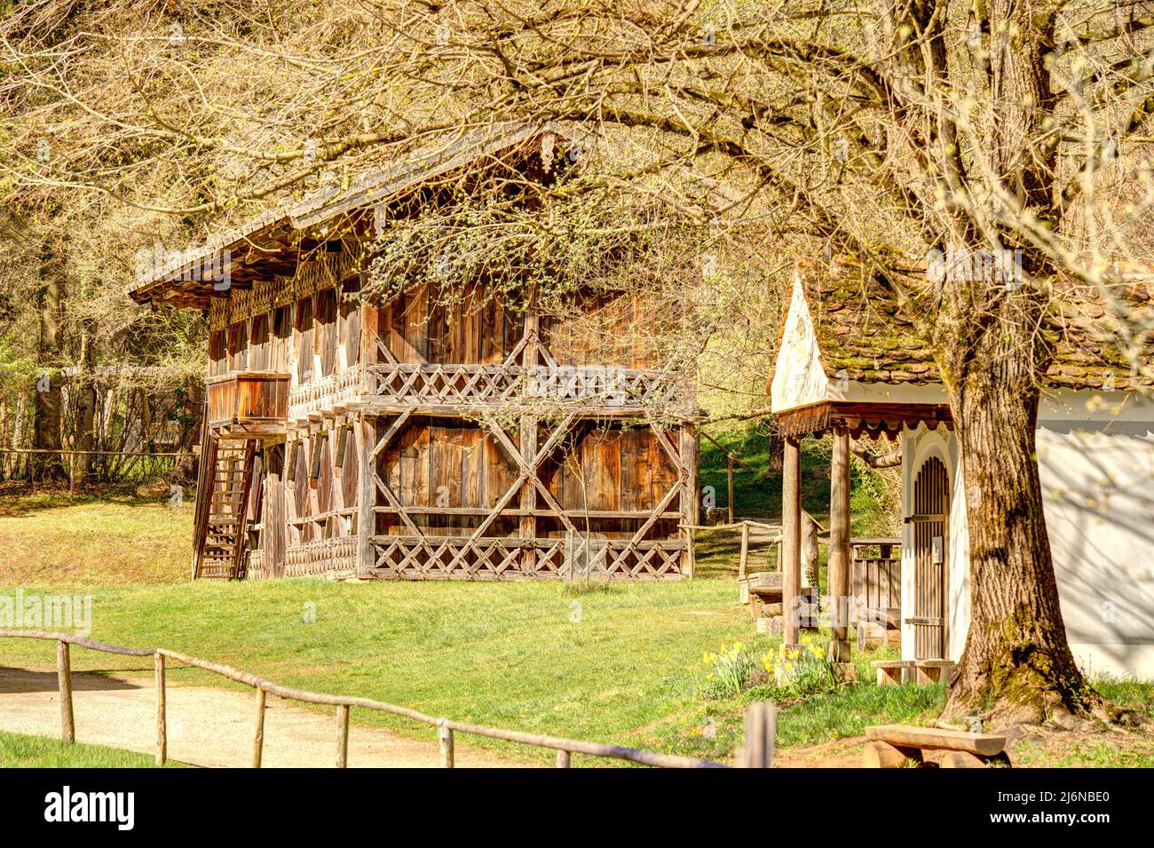 Traditional Austrian house, HDR Image Stock Photo - Alamy