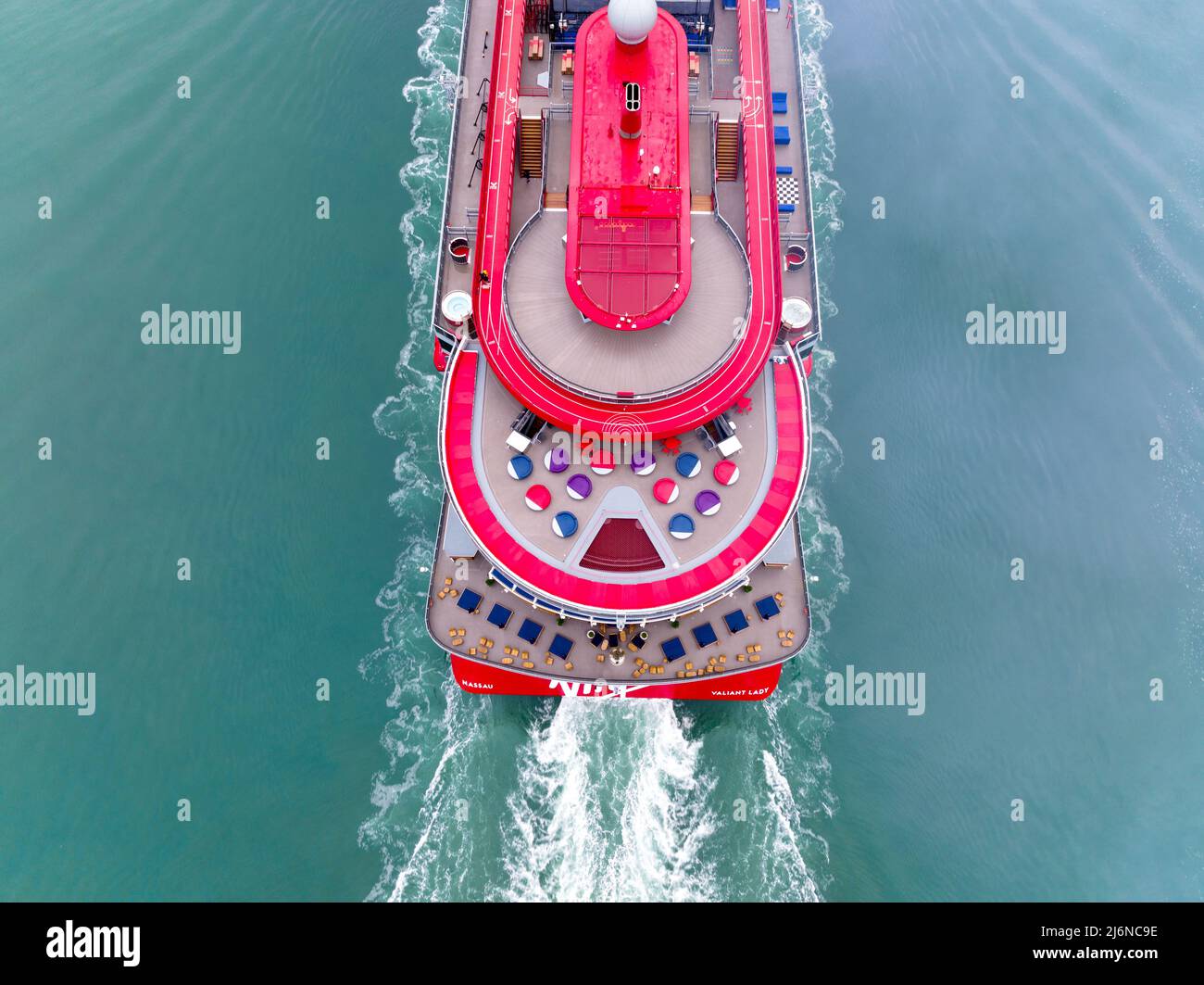 Valiant lady cruise ship by Virgin Voyages arriving at Portsmouth ...