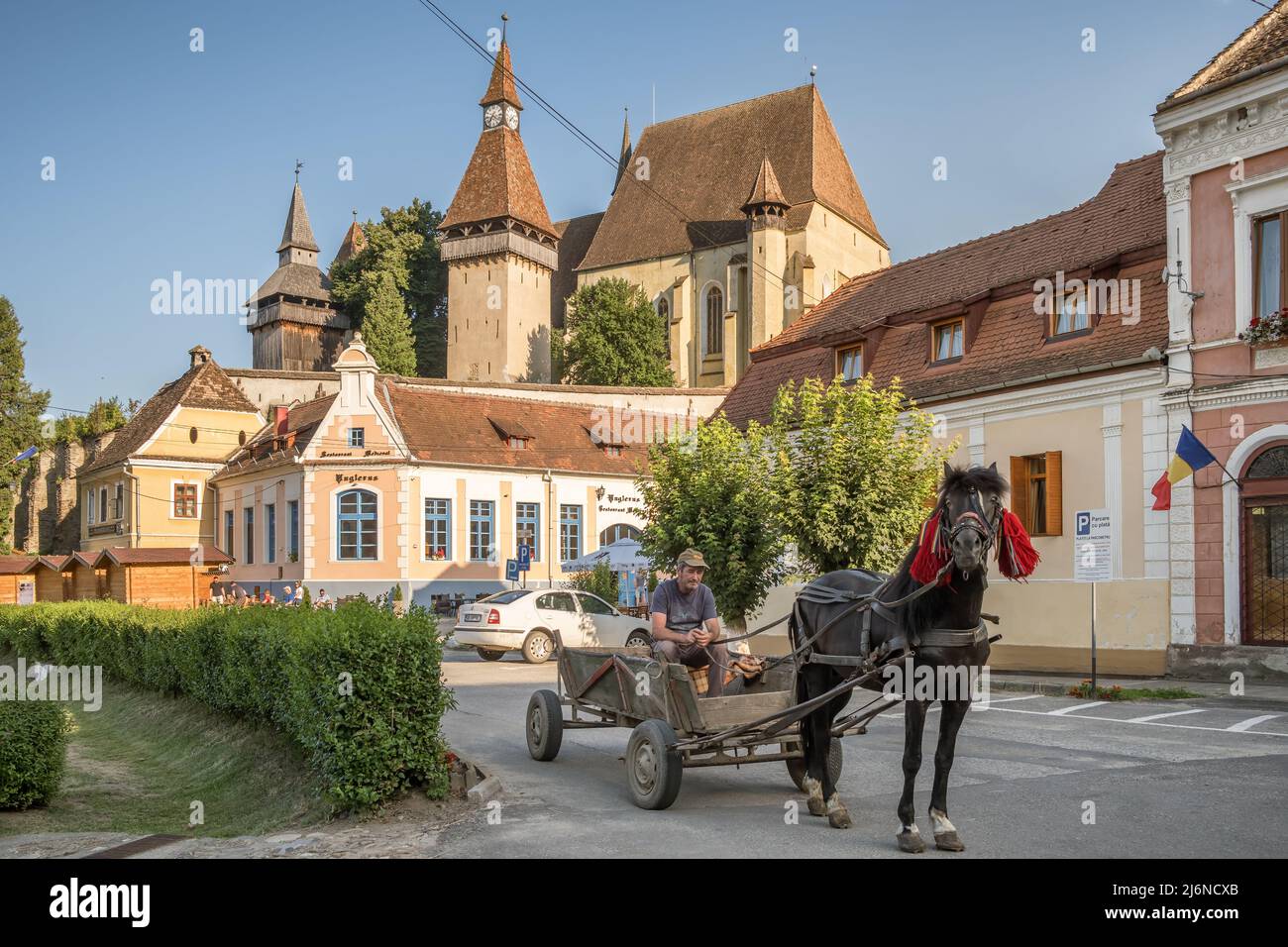 Biertan village in Transylvania, Romania, Europe Stock Photo - Alamy