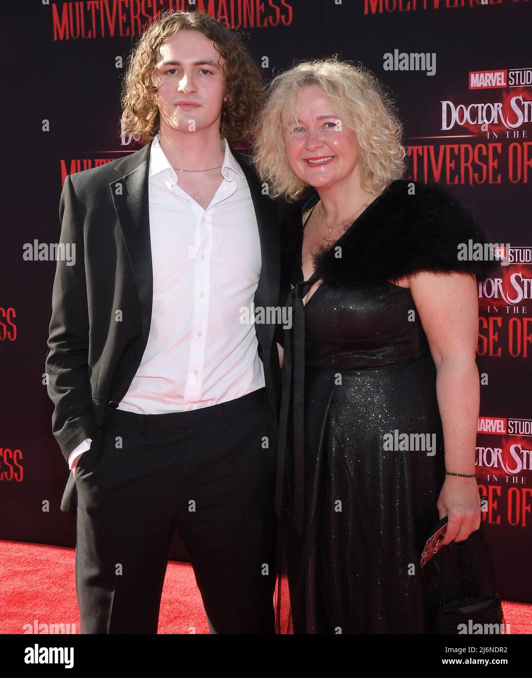 Los Angeles, USA. 02nd May, 2022. (L-R) Charlie Morton and Mom arrives ...