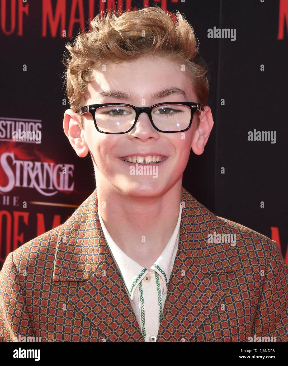 Los Angeles, USA. 02nd May, 2022. Julian Hilliard arrives at the Marvel ...