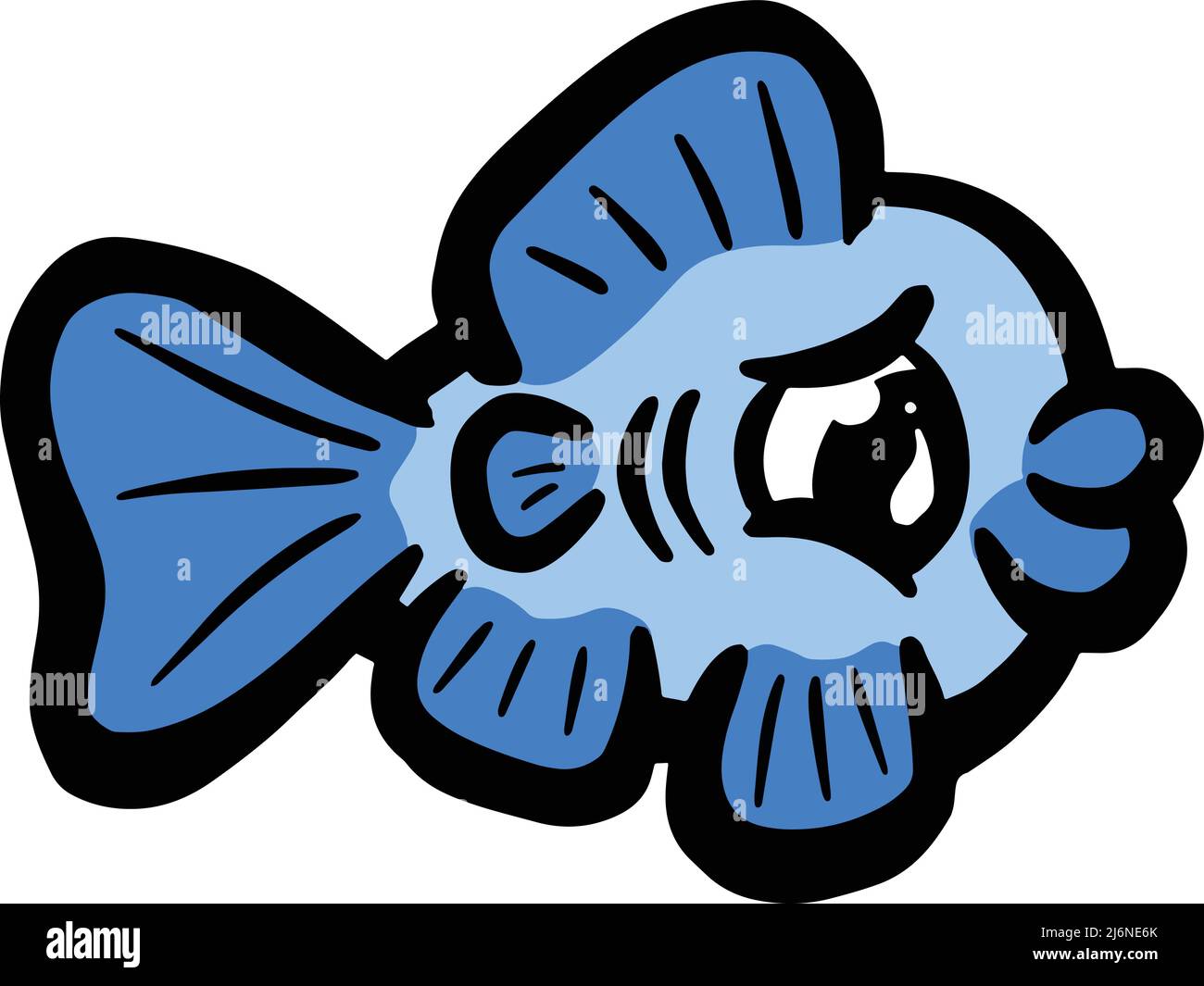 Cartoon Style Fish Goldfish Icon or Logo Idea for Fishing Stock Vector ...
