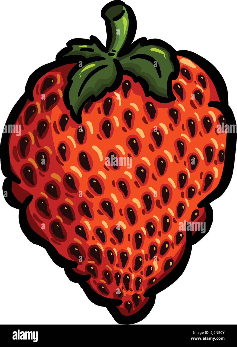 Cartoon Red Strawberry Twisted Icon Design Stock Vector Image & Art - Alamy