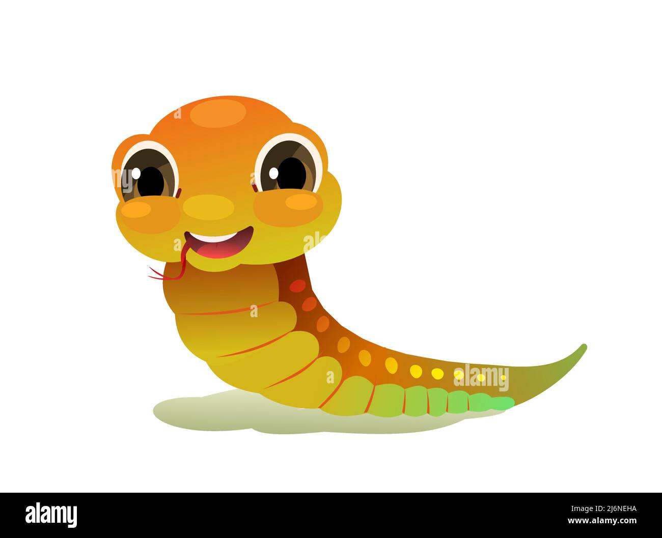 Cute Cartoon Baby Snake