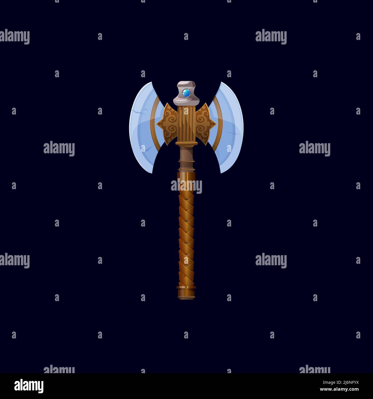 Viking nordic battle axe and skyrim magical battleaxe or hatchet weapon ...