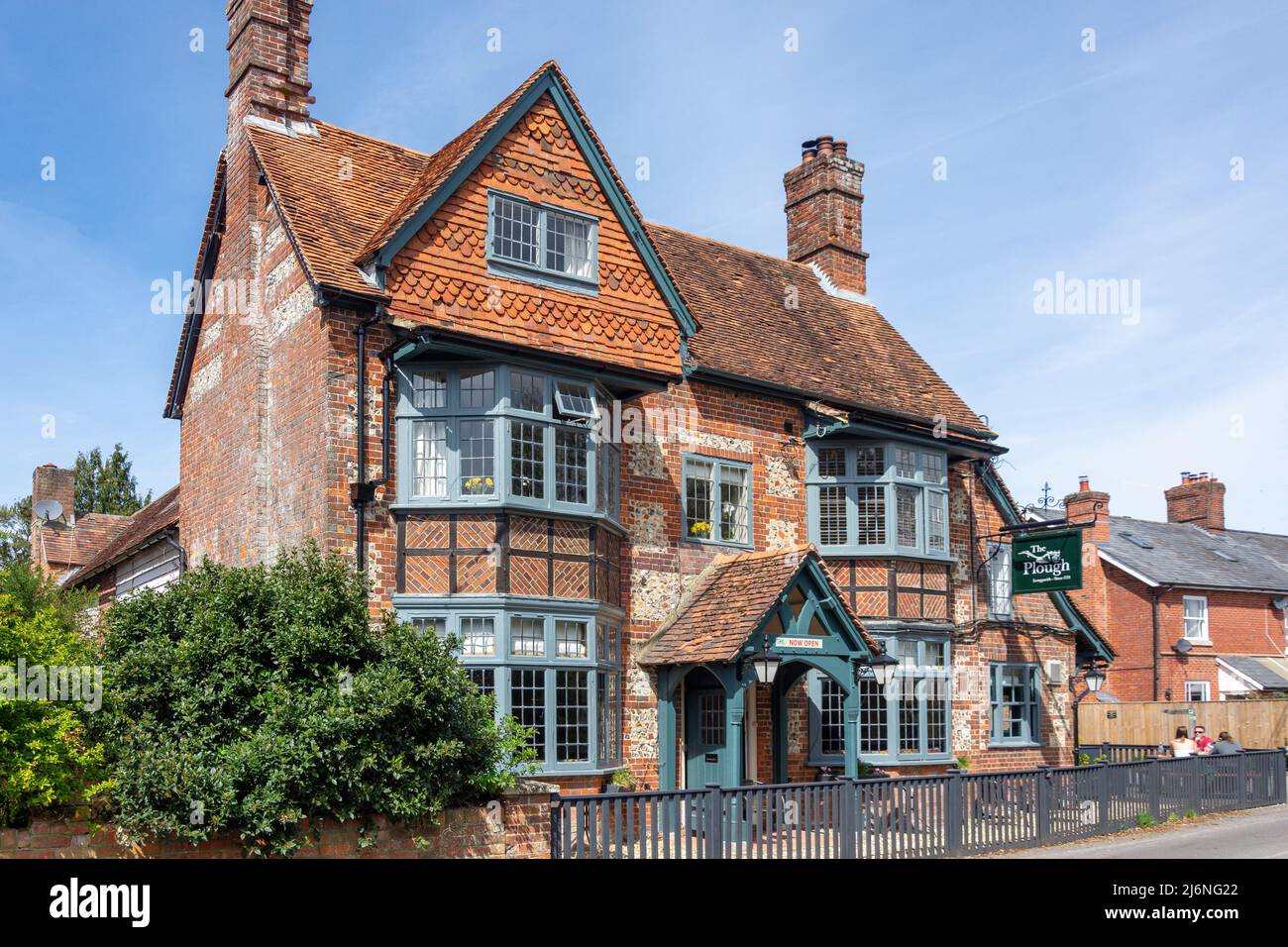 The plough inn longparish hampshire b3040 road village villages hi-res ...