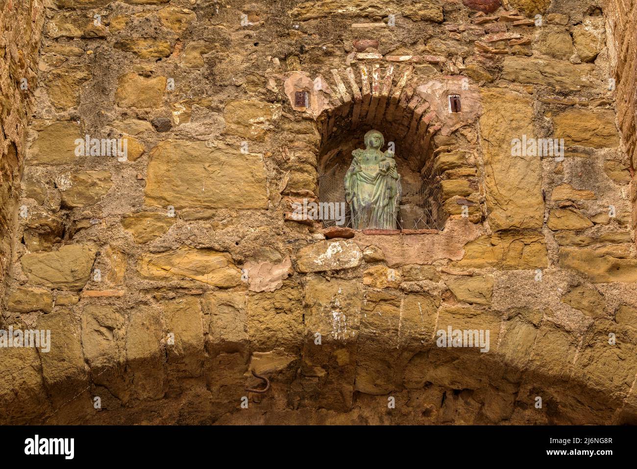 Main street (Carrer Major) of Verges, which has a medieval origin (Baix ...