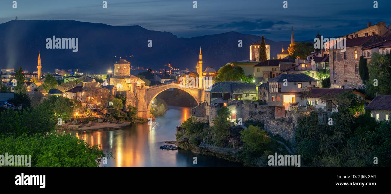 Mostar night hi-res stock photography and images - Alamy