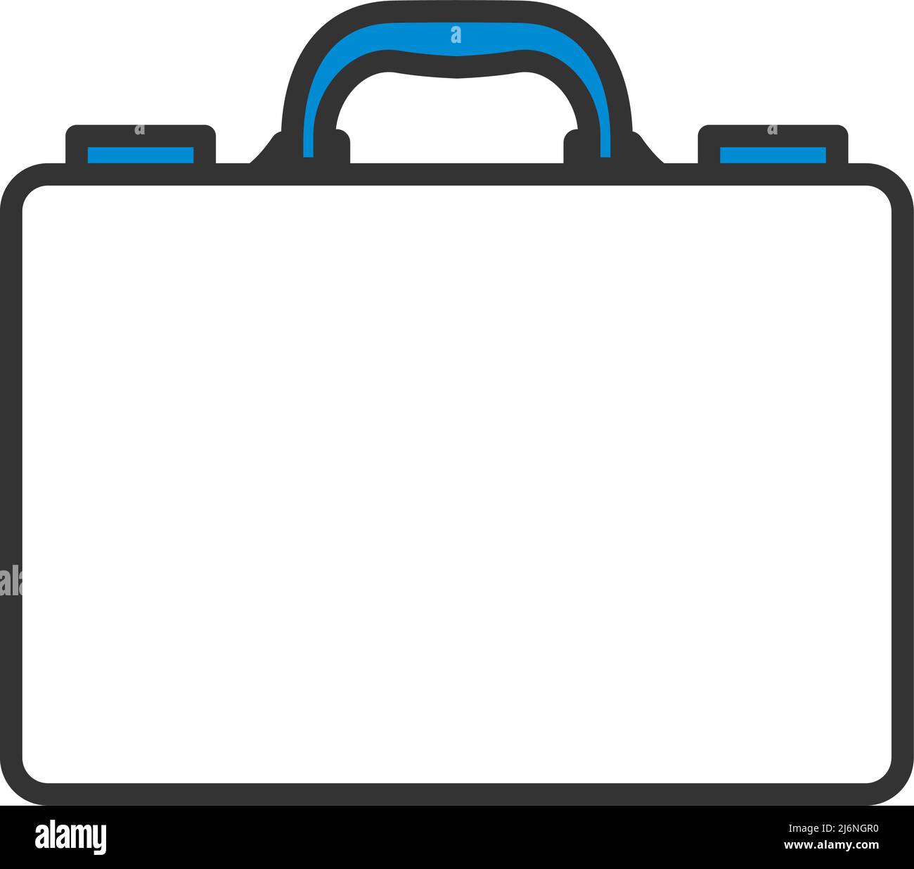 Business Briefcase Icon. Editable Bold Outline With Color Fill Design ...