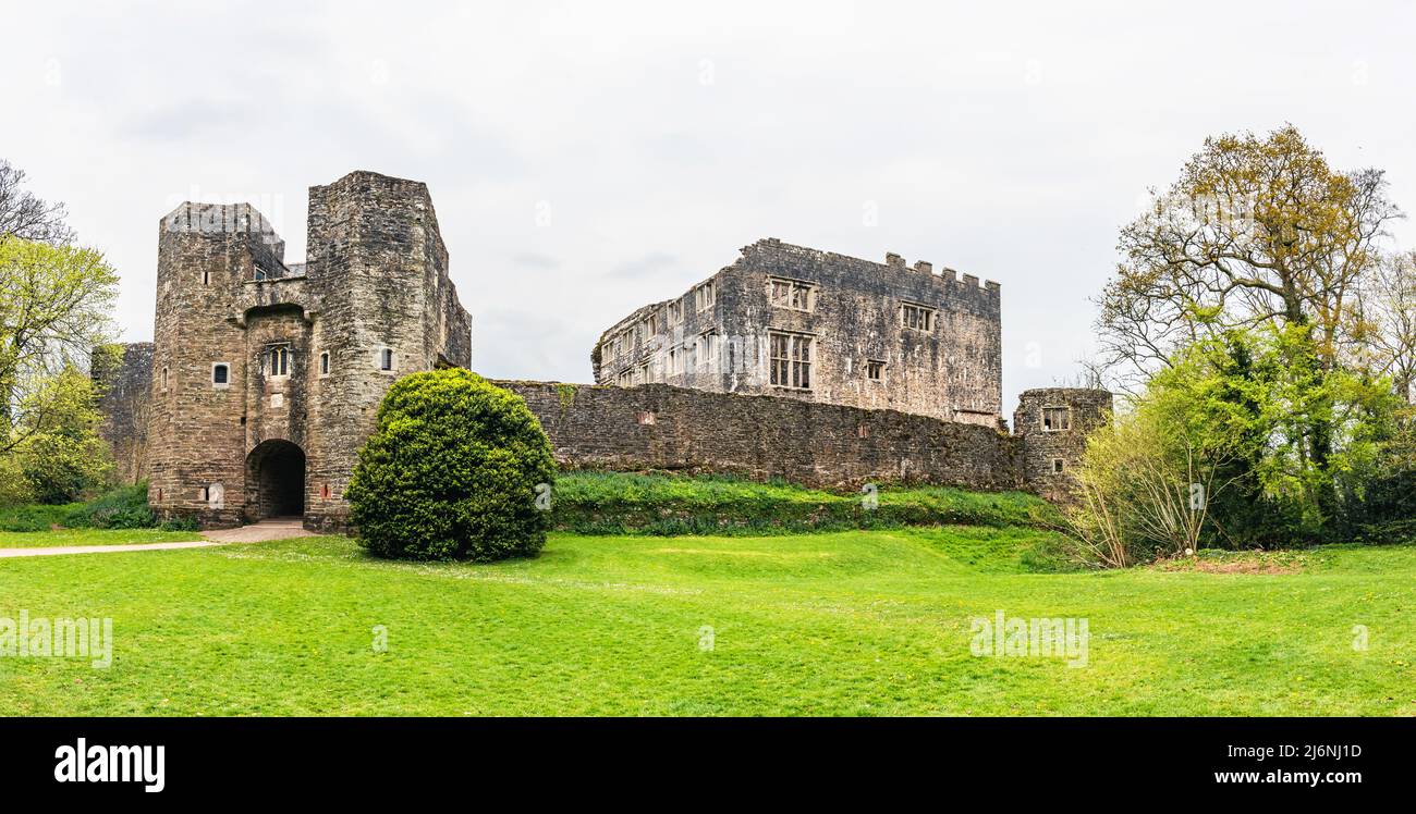 Panorama of Berry Pomeroy Castle, Totnes Devon, England Stock Photo - Alamy